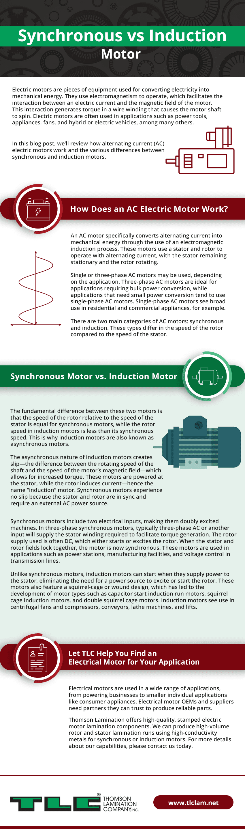 Synchronous Motor vs. Induction Motor - Thomson Lamination Co., Inc.